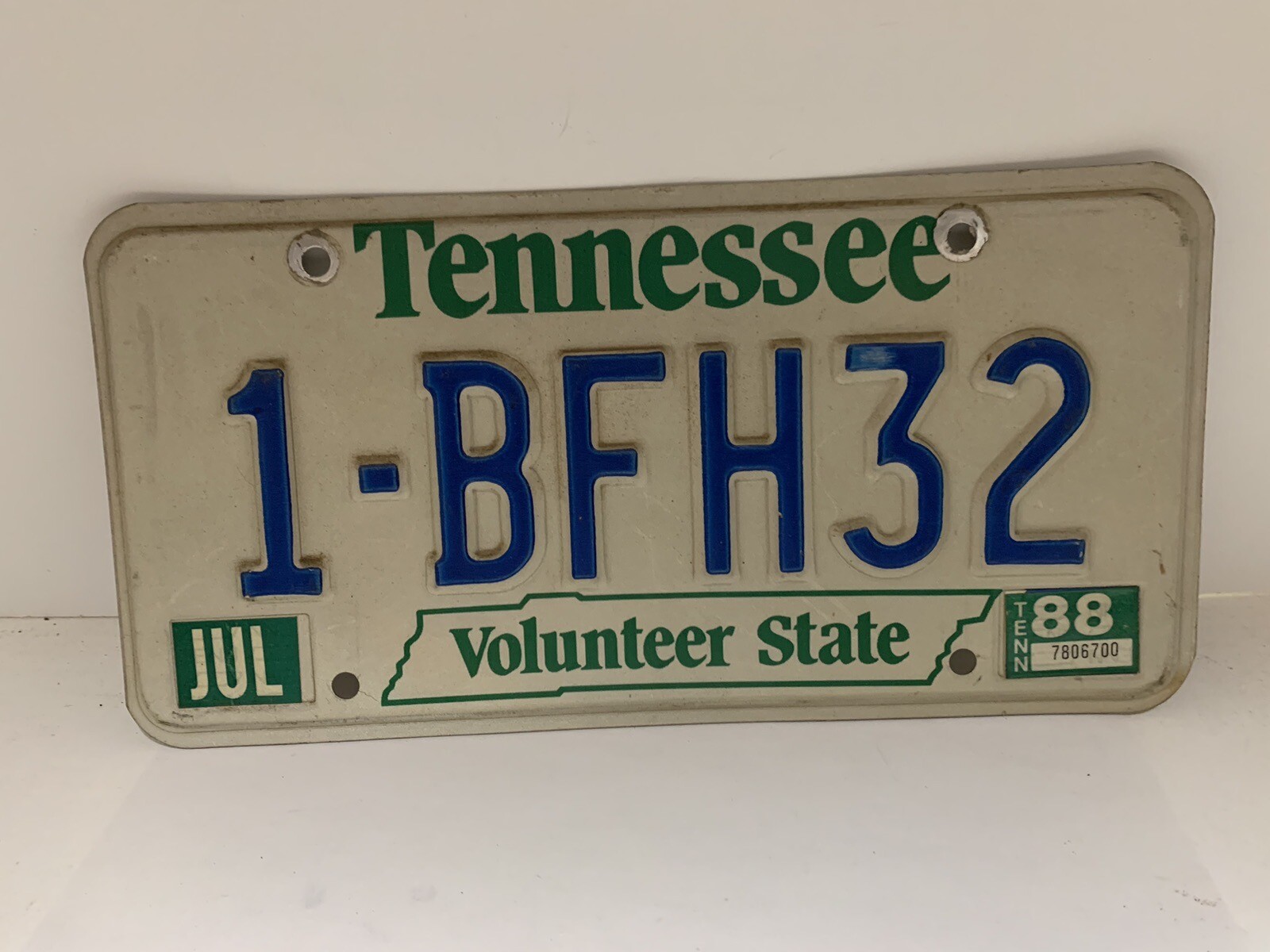 1988 Tennessee License Plate Chevrolet Ford Chevy 1-BFH32 TENN | eBay