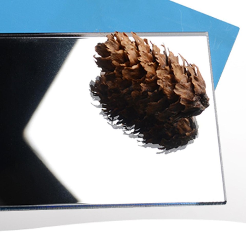 US Stock 1.6 x 200 x 200mm Mirror Acrylic Sheet Perspex PMMA Reflective ...