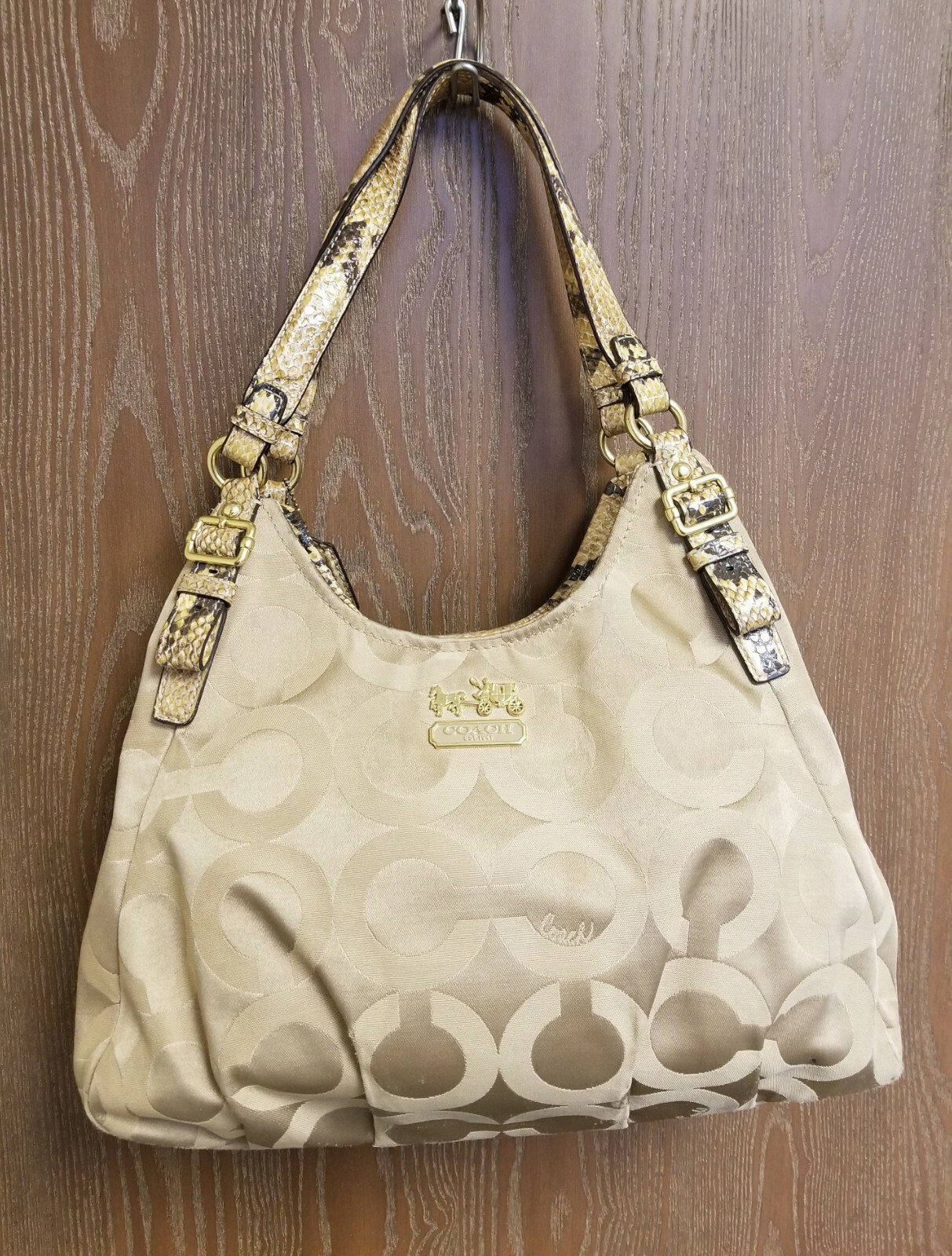 COACH #17689 Maggie Madison Op Art Signature Handbag … - Gem