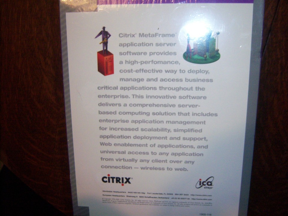 CITRIX METAFRAME FOR WINDOWS 2000 SERVERS 1.8 TSE TO METAFRAME 1.8 ...