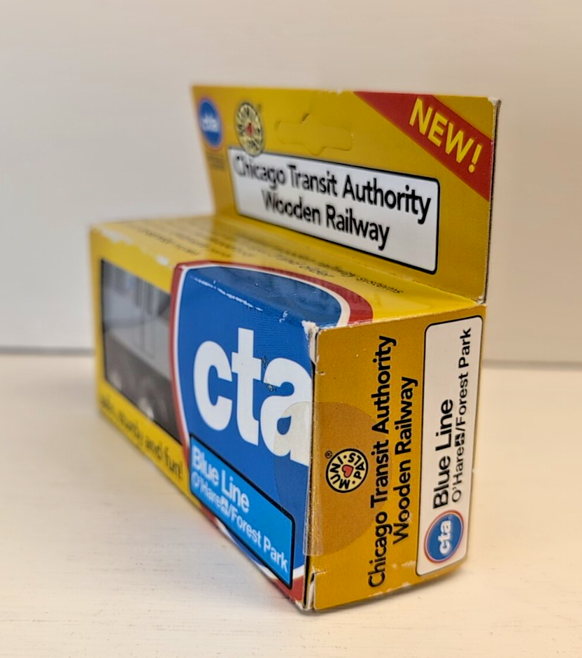 NEW! MUNIPALS WOOD SUBWAY L TRAIN CHICAGO CTA BLUE LINE O'HARE FOREST ...