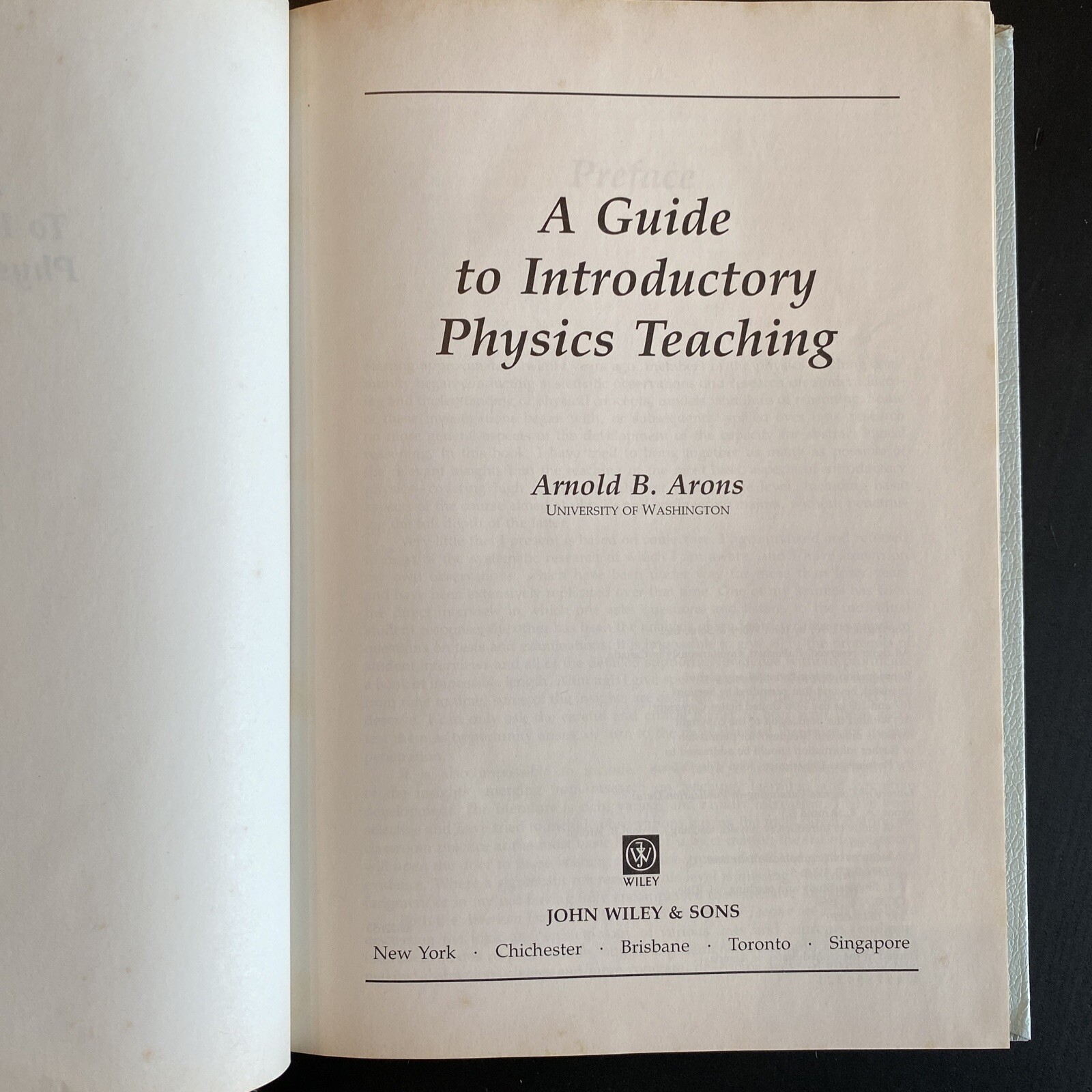 A Guide to Introductory Physics Teaching by Arnold B. Arons (1990 ...