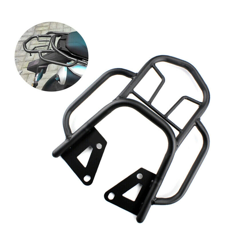 Tail Fin Luggage Rack Black Accessories Motorcycle Rear Shelf Refitted ...
