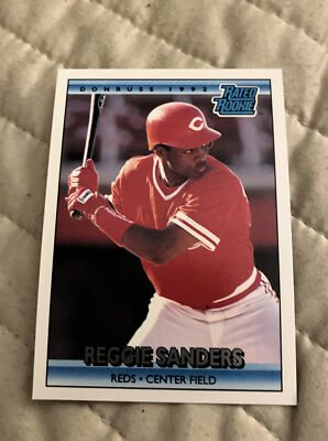 Vintage 1992 Donruss Rated Rookie Reggie Sanders Baseball Card #415 ...