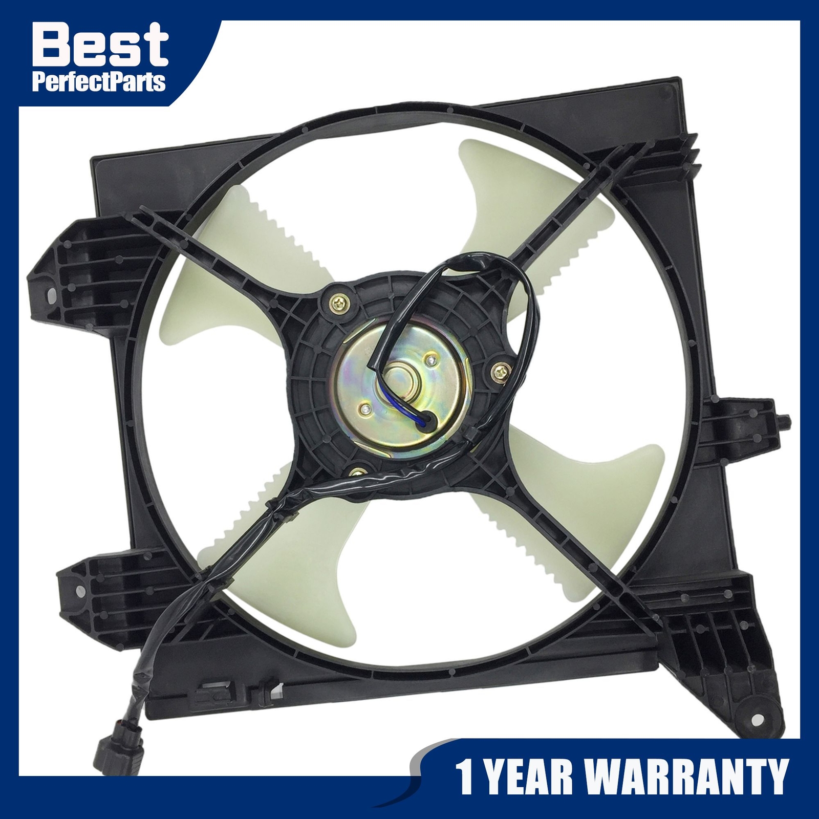 A/C Condenser Cooling Fan Assembly For 02-07 MITSUBISHI LANCER 2.0L L4 ...
