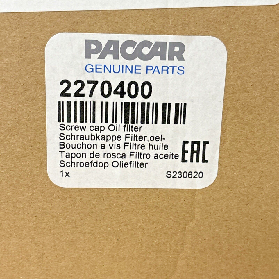 ~ BRAND NEW GENUINE PACCAR SCREW ON OIL FILTER CAP ~ 2270400 | eBay