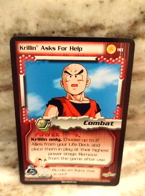 DBZ CCG Dragon Ball Z -Krillin Asks For Help -#110 SCORE Cell Saga | eBay