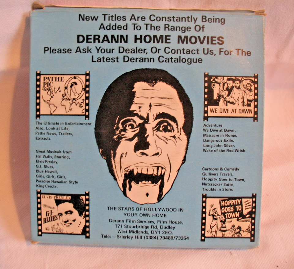 Vintage boxed DERANN BEHEMOTH THE SEA MONSTER Super 8mm Horror sound ...