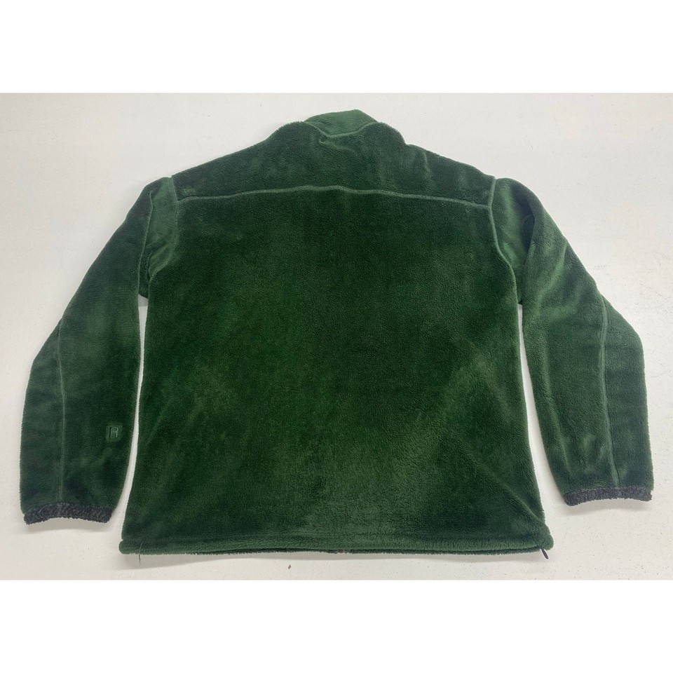 VTG Y2K Men Patagonia Regulator R4 green full zip-up fleece jacket coat ...