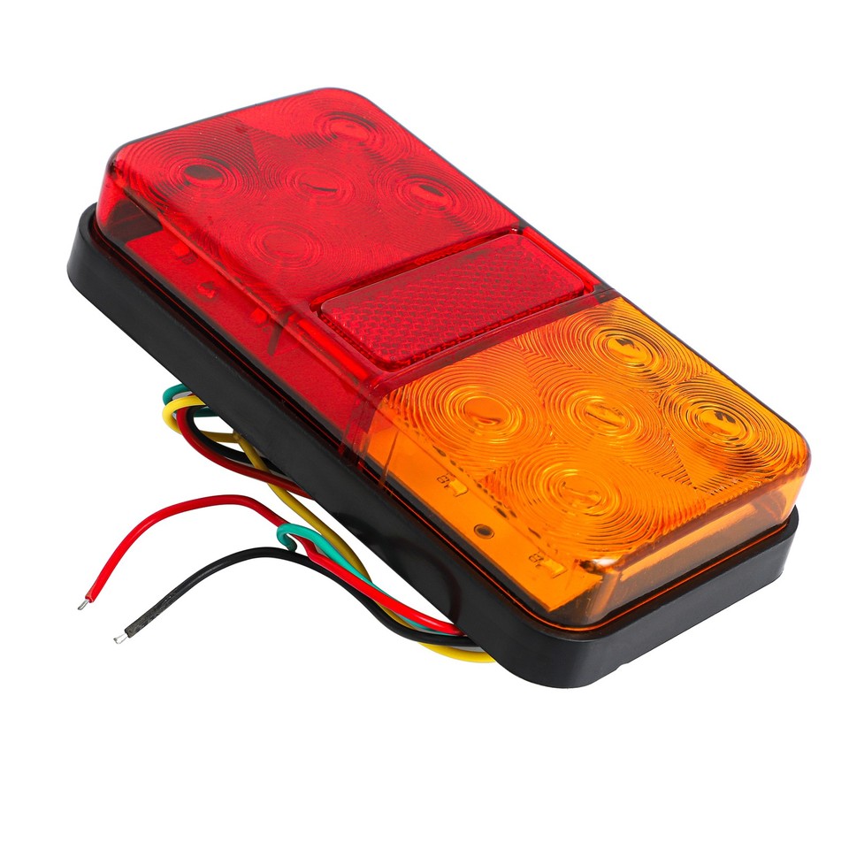 12V LED Tail Light Kit Plug Stop Brake Turn Tail Lights Fits Caravan ...