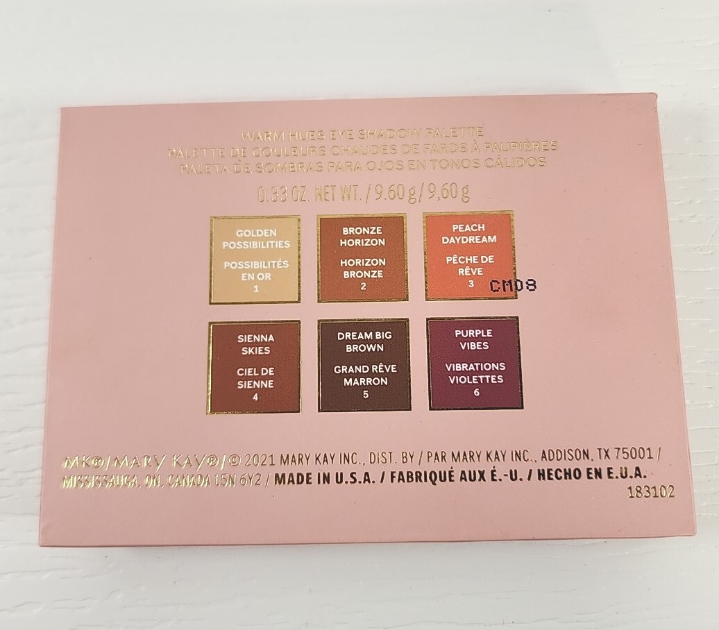Mary Kay Limited Edition Warm Hues Eye Shadow Palette - New | eBay