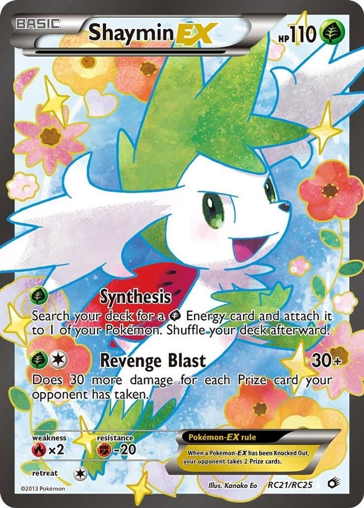 Shaymin EX - RC21/RC25 - Pokemon Legendary Treasures Radiant Collection ...