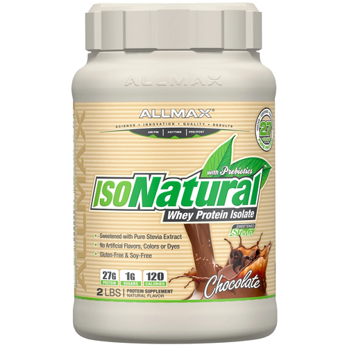ALLMAX, ISONatural™, Pure Whey Protein Isolate, Chocolate, 2 lbs (907 g ...