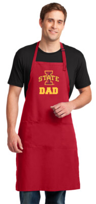 Iowa State University Dad Apron LARGE ISU Cyclones DAD APRONS POCKETS ...