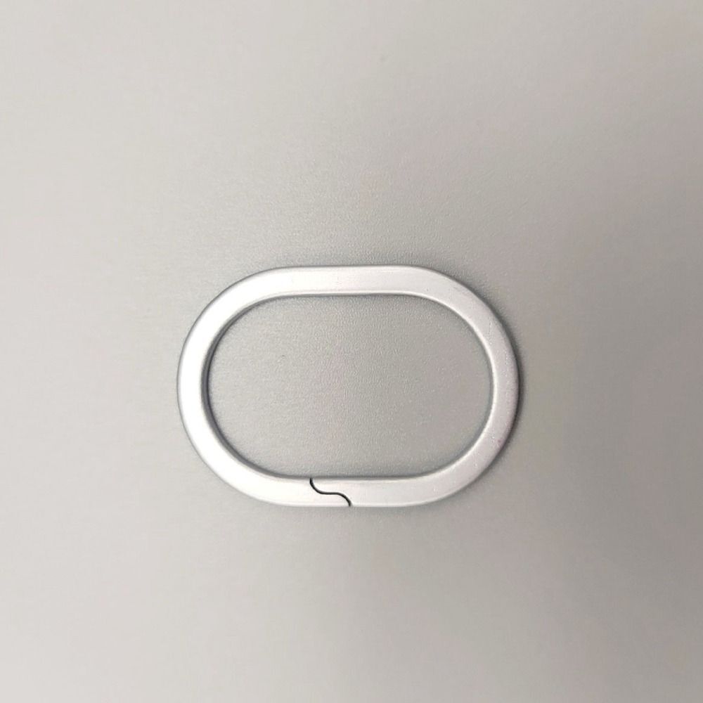 Real Oval Key Rings Titanium Alloy Keychains Buckle Male Creativity ...