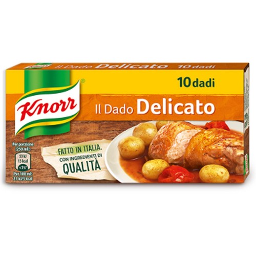 ASTUCCIO DA 10 DADI KNORR IL DADO DELICATO PEZZI BRODO VERDURE RISOTTO ...