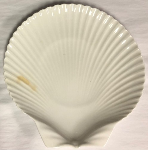 SPODE BONE CHINA ENGLAND IVORY WHITE SHELL DINNER LUNCH PLATE STAINED 9 ...