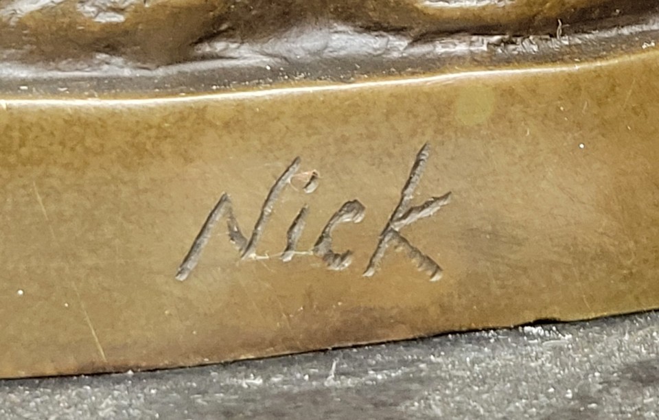 Home Office Centerpiece Mario Nick`s Nike Goddess Handmade Bronze ...