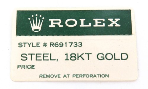 .OBSOLETE VINTAGE ROLEX LADIES DATEJUST 18K GOLD REF. 691733 BOX ...