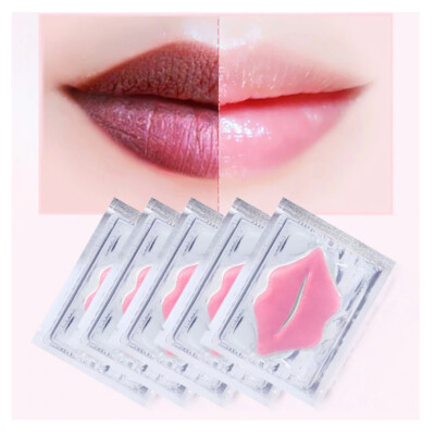 Pink Collagen Lip Mask Peel Off Moisturising Anti-Ageing Crystal Gel ...