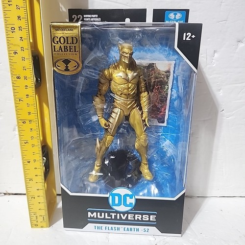 DC Multiverse Mcfarlane Gold Flash Red Death Earth 52 Figure Walmart ...