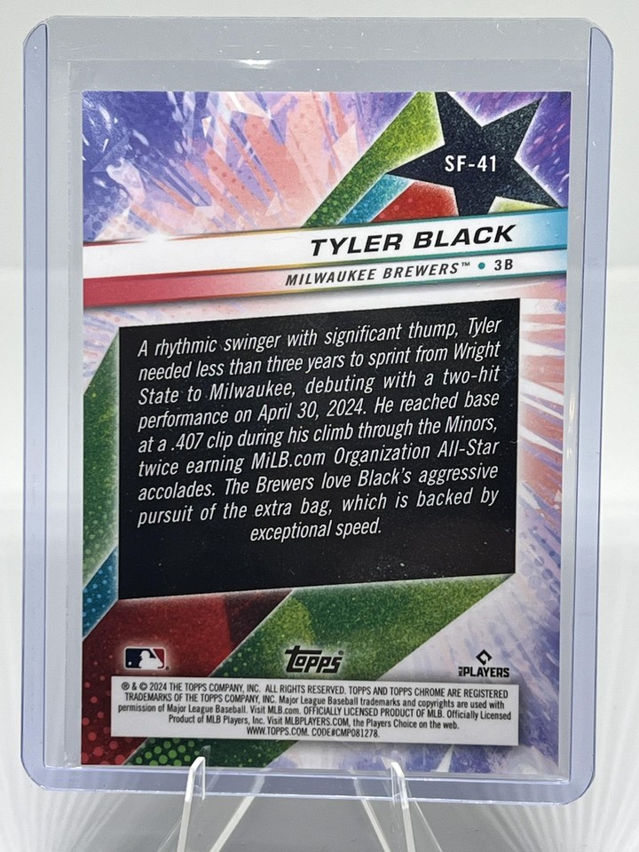 2024 Topps Chrome Cosmic #SF-41 Tyler Black Starfractor SuperFractors 1 ...