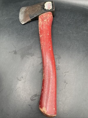 VINTAGE PLUMB HATCHET / AXE / Red Handle Marked AA672 | eBay