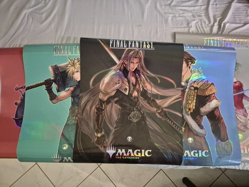 MAGIC THE GATHERING FINAL FANTASY COMPLETE SET (5) FOIL PROMO POSTERS ...