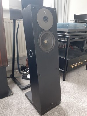 Royd Minstrel Vintage Slimline Black Floor Standing Speakers | eBay UK