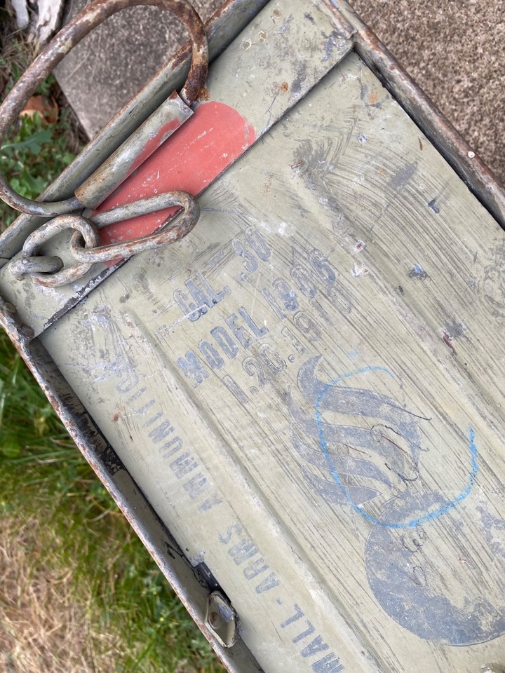 ORIGINAL WWI US ARMY MODEL 1906 M1903 RIFLE .30-06 CAL AMMO TIN CRATE ...
