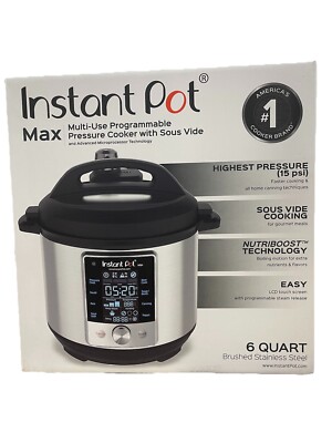 NEW 🔥 SEALED 🔥 Instant Pot Max 6Qt Electric - 15 PSI, Touch Screen ...