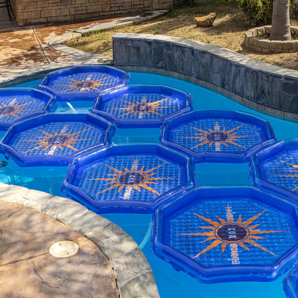 Solar Sun Rings Swimming Pool Hot Tub & Spa Octagonal Heating Solar ...