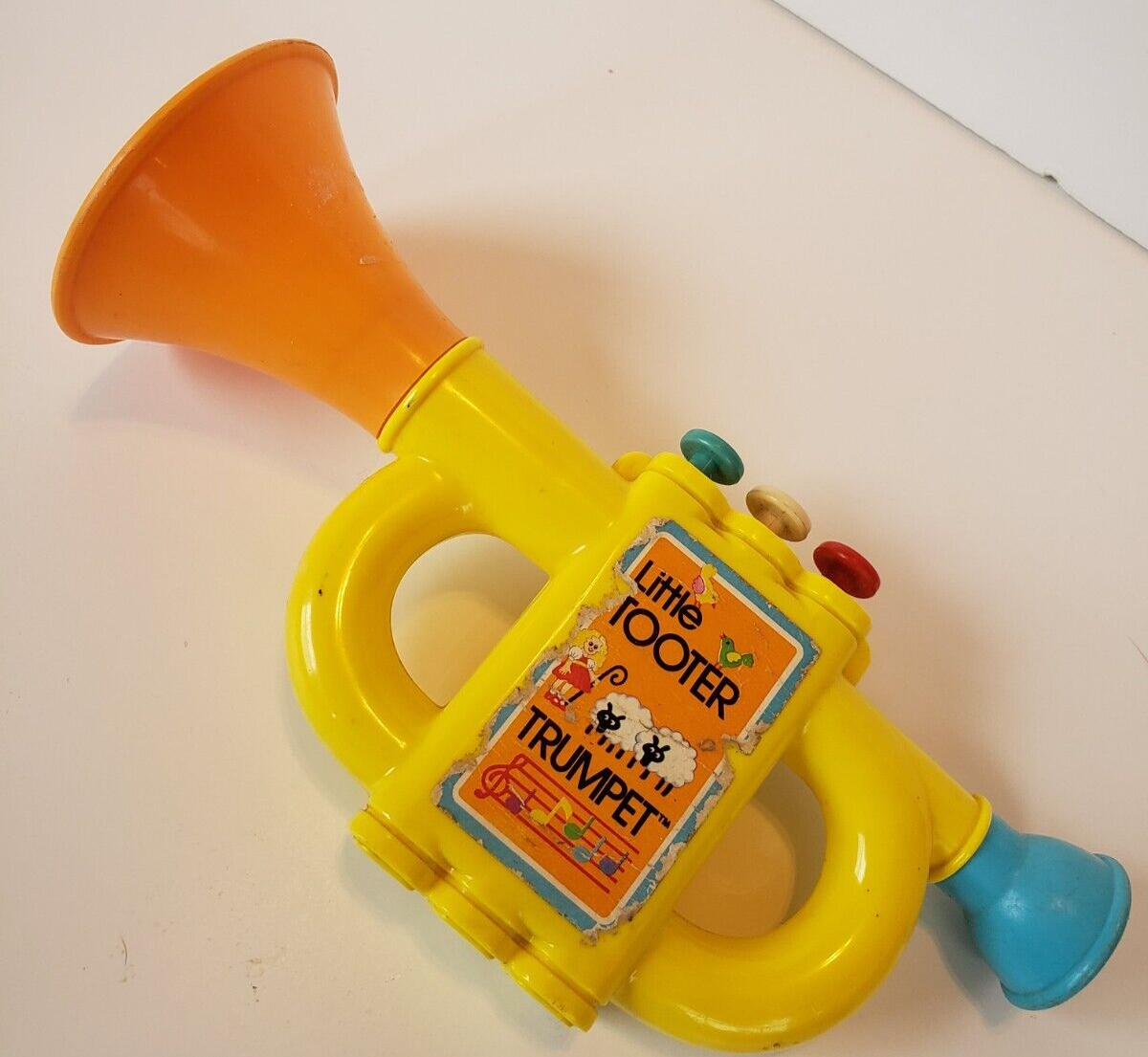 Vintage 1983 Tomy Little Tooter Trumpet Musical Toy Works Mary Had A ...