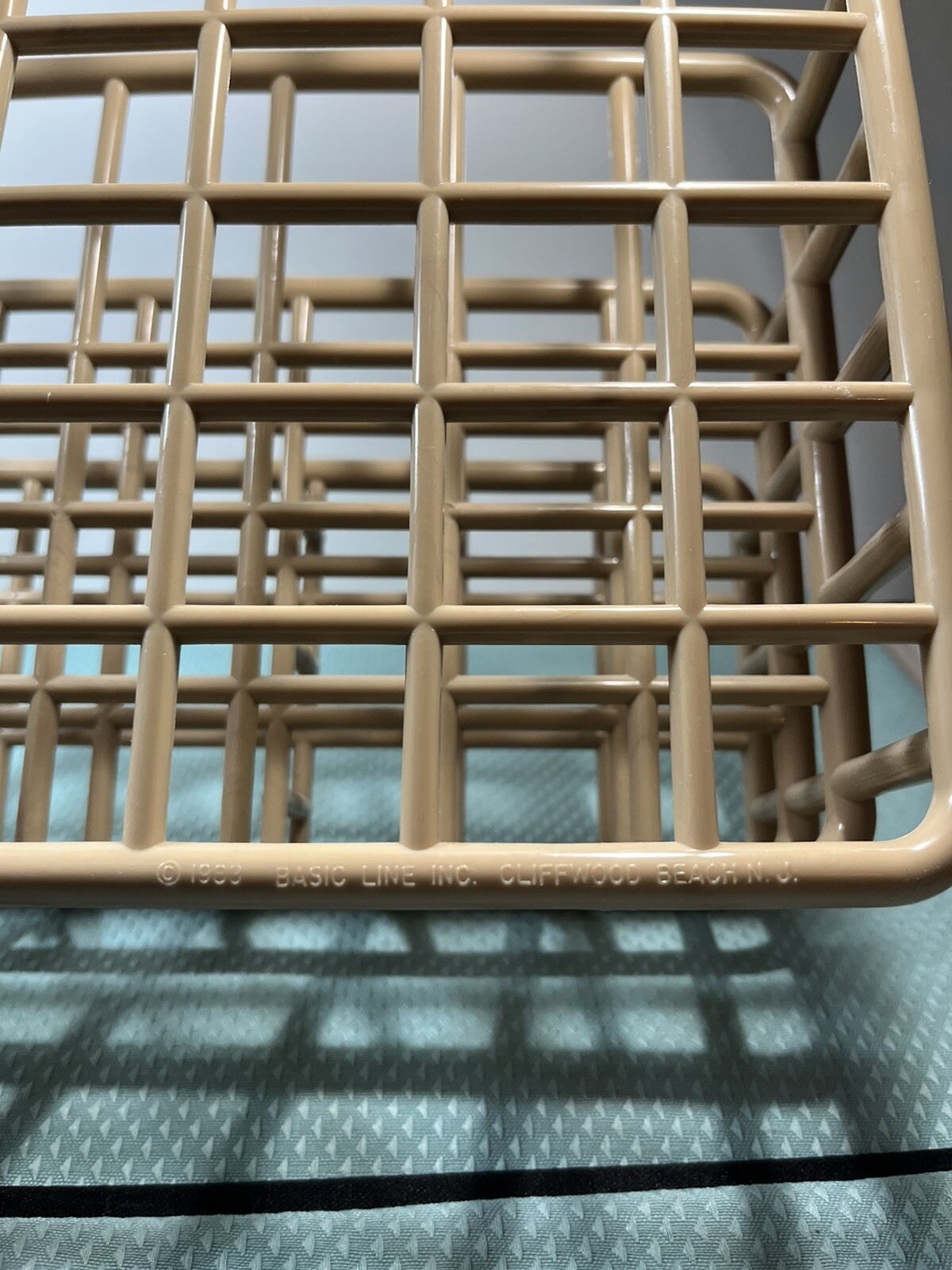 Yaffa Desk Organizer Tan Shelf Catch All Wall Mount Vintage 1983 Retro ...