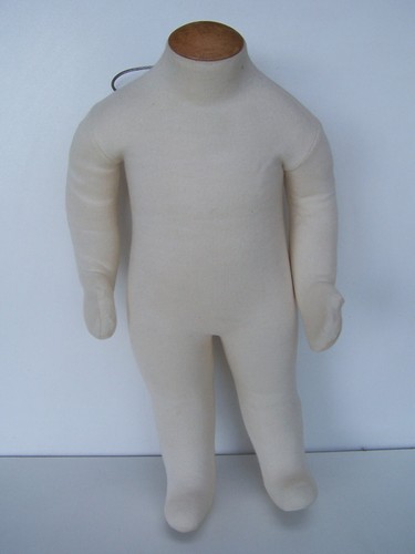 MANNEQUIN CHILD BODY FORM VINTAGE CLOTH BODY WITH ARMS HANGING OR STAND ...