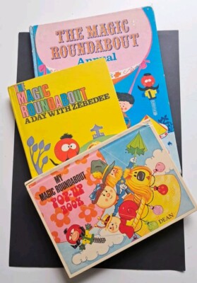 3 x early MAGIC ROUNDABOUT books 1975 1969 1972 - Annual - Zebedee ...