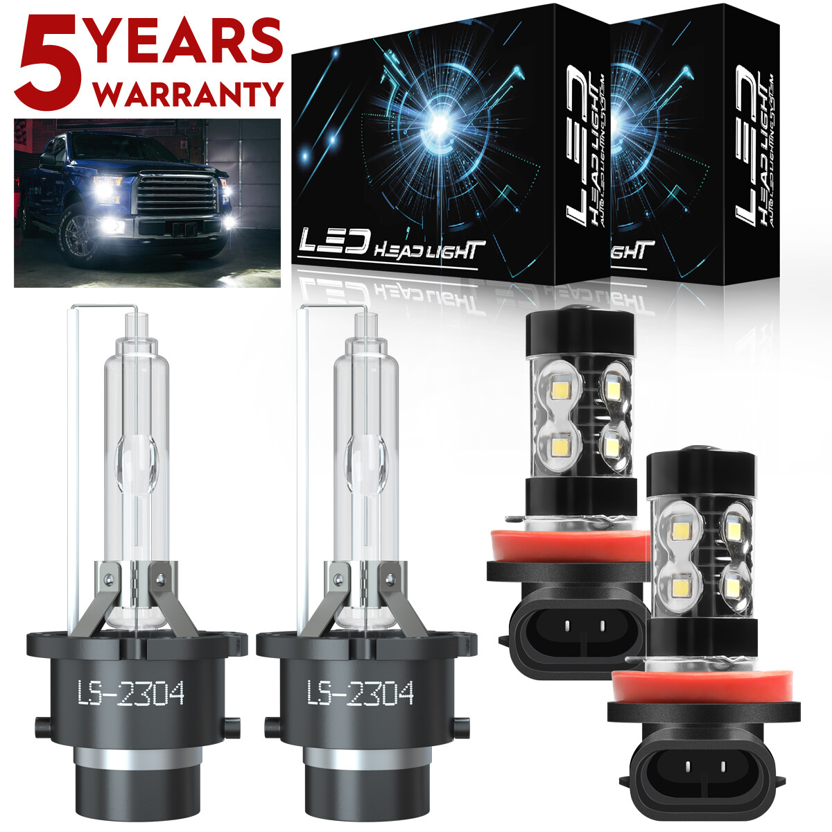 For 2013-2015 Lexus GS350 GS450h - HID Xenon Headlight Bulb Hi Lo Beam ...