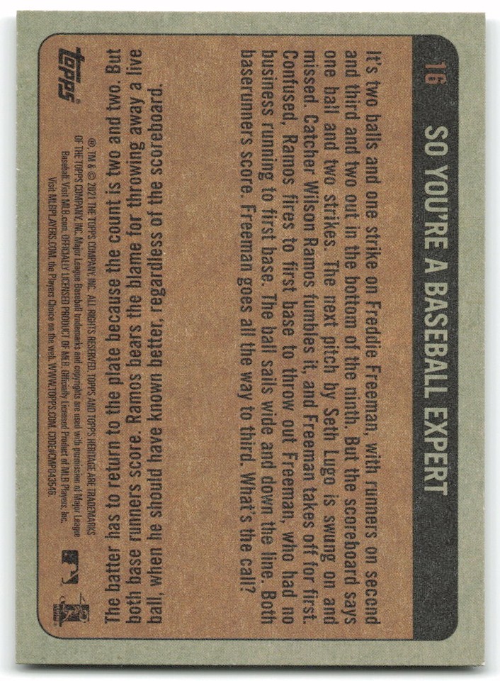 2021 Topps Heritage #16 Sixto Sanchez RC, In Action Miami Marlins 2I | eBay