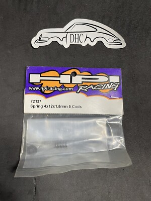 HPI Racing Vintage RC Car Part # 72137 Spring 4x12x1.5mm 5 Coils | eBay