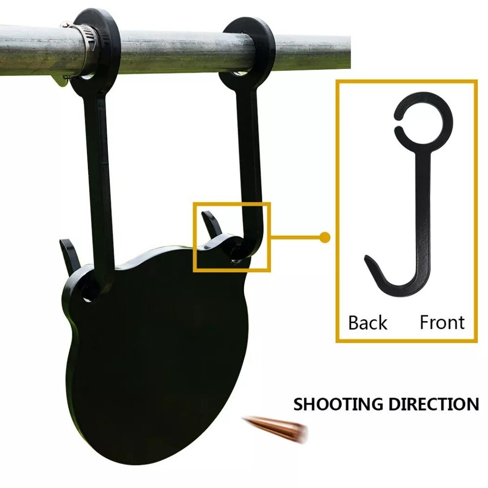 Ar500 Steel Target Hanger Shooting Target Hook Diy Pipe Target Stand ...
