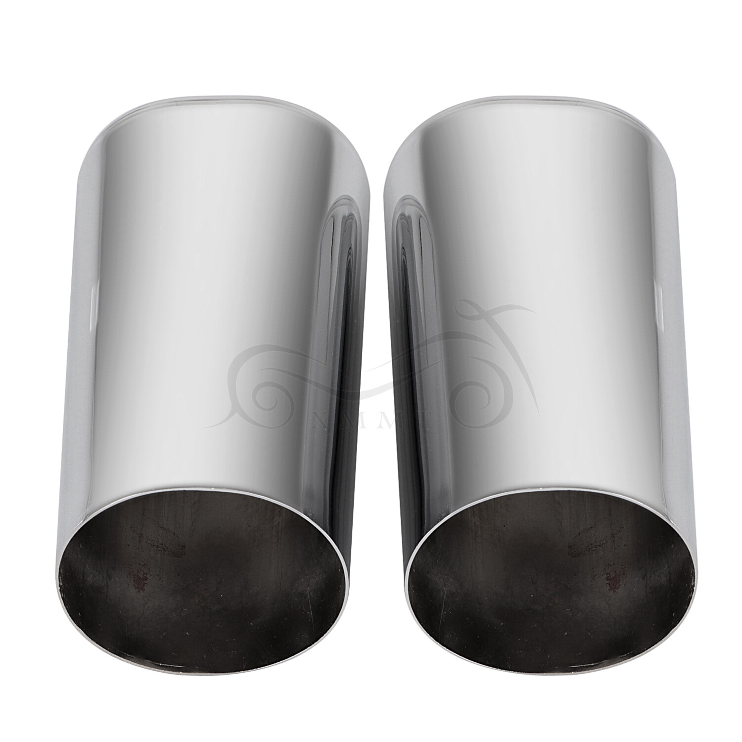 Chrome Fork Boot Slider Cover Cow Bells For Harley Street Glide Road ...