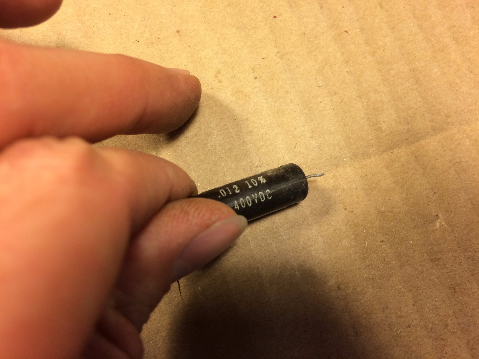 Vintage Good-All .012 uf 400v Capacitor 600UE .01 Tone Cap TESTS GOOD ...