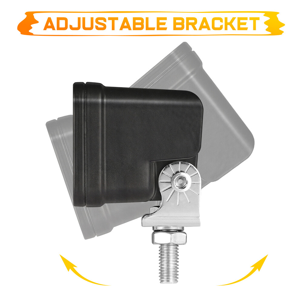 2X3" LED Work Light Bar Spot Flood Cube Pods Amber Driving Fog Lamp ...