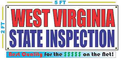 WEST VIRGINIA STATE INSPECTION Banner Sign | eBay