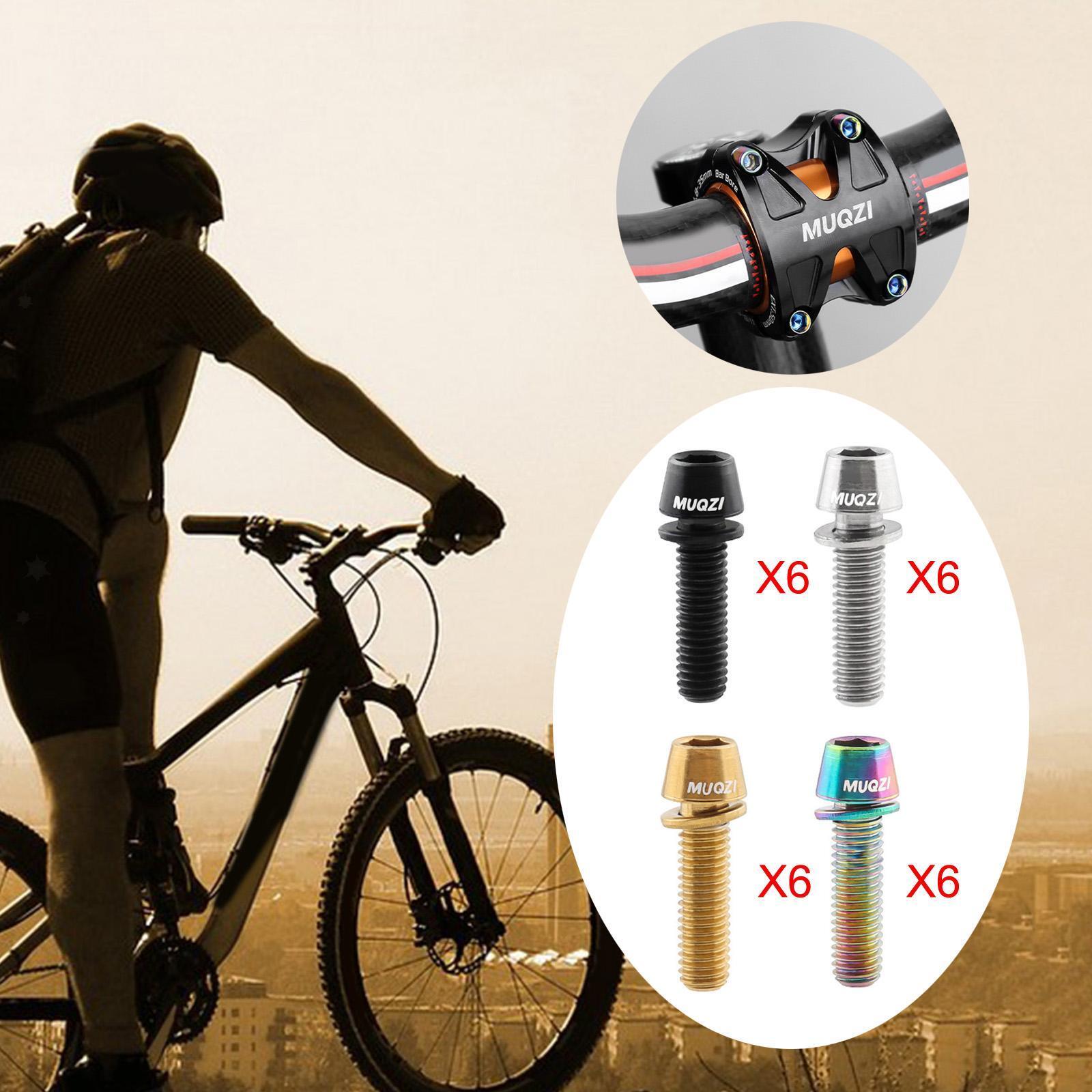 6Pcs Bike Stem Screws Bolts Set Bicycle Disc Brake Screws for Cycling ...