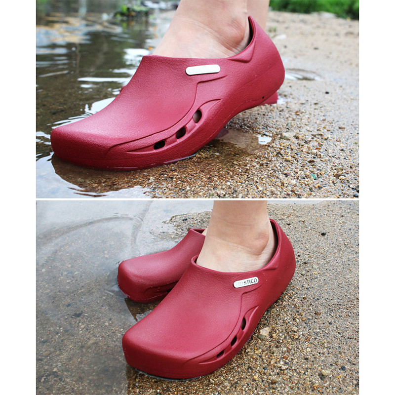 STICO Mens Chef Kitchen Slip Resistant Safety Rubber Occupational Shoes ...