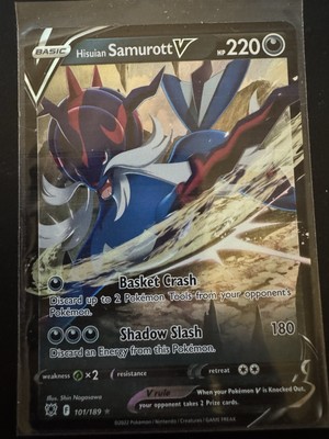 Hisuian Samurott V [101/189] Sword & Shield: Astral Radiance Near Mint ...