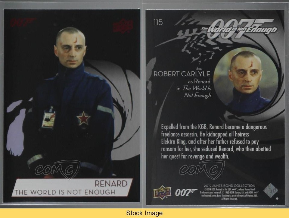 2019 Upper Deck James Bond Collection Rainbow Robert Carlyle Renard ...