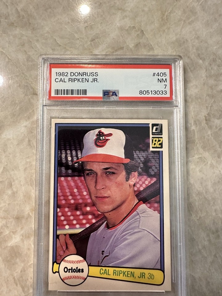 Cal Ripken Jr. MLB Baseball Rookie Card RC #405 1982 Donruss Graded PSA ...
