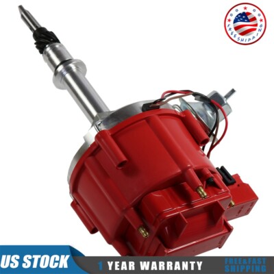 Red 6522R HEI Ignition Distributor 6 Cylinder For GM 250 Chevy 292 230 ...